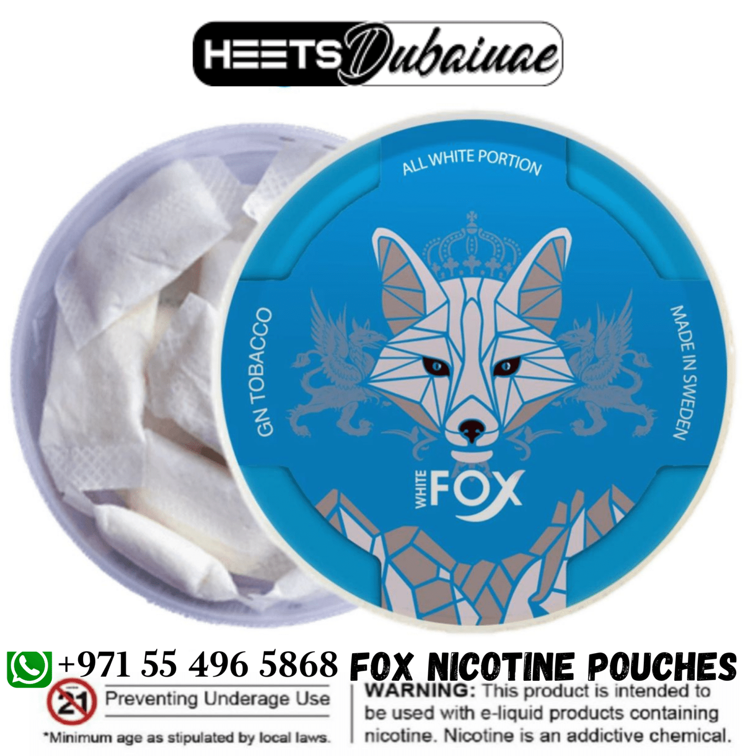 Best White Fox Nicotine Pouches/ Snus in Dubai UAE